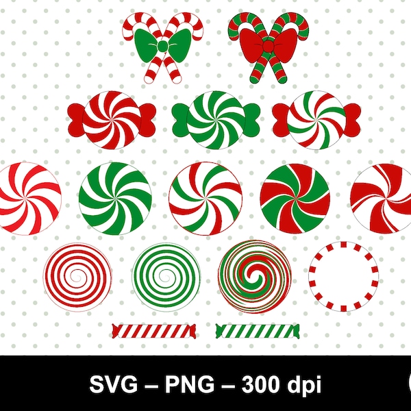 Peppermint Svg - Etsy