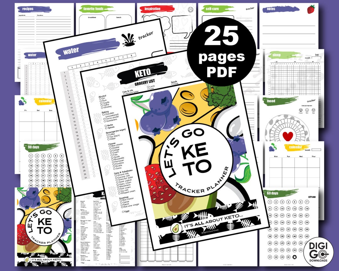 Keto Grocery List / Keto Food List / Keto Printable / Keto Tracker ...