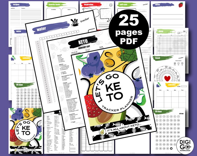 Keto Fruit Chart Keto Grocery List Printable Keto Food List Low Carb ...