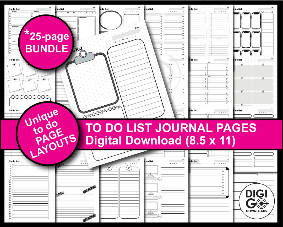 To Do List / to Do List Printable / Printable to Do List / to Do List ...