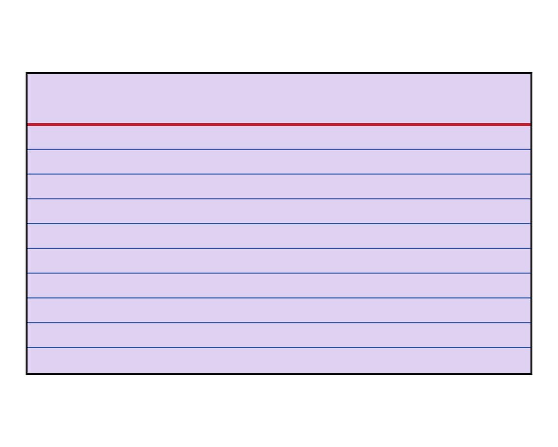 Colored Index Card Clipart / Index Card Image / Index Card Png ...