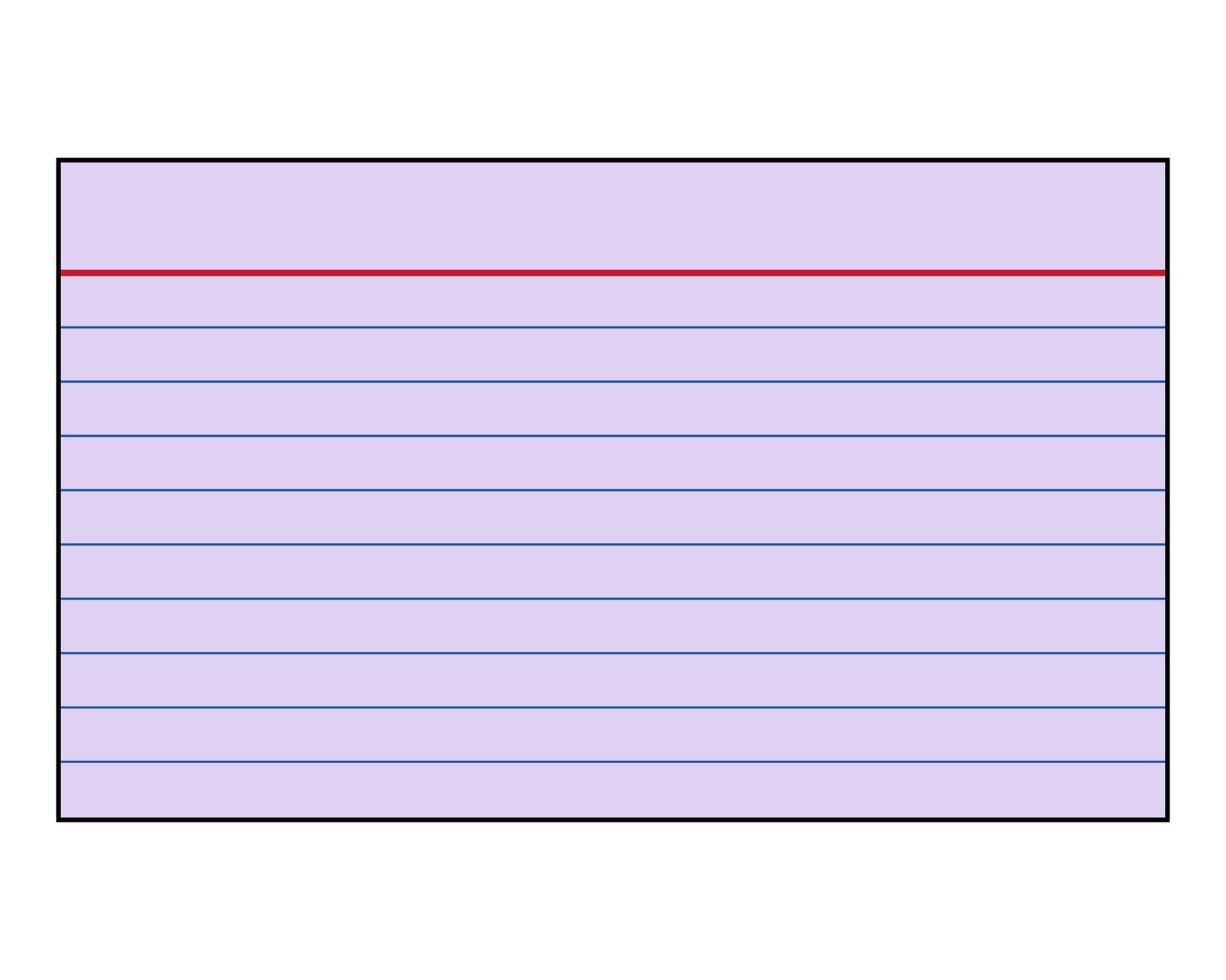 Colored Index Card Clipart / Index Card Image / Index Card Png ...