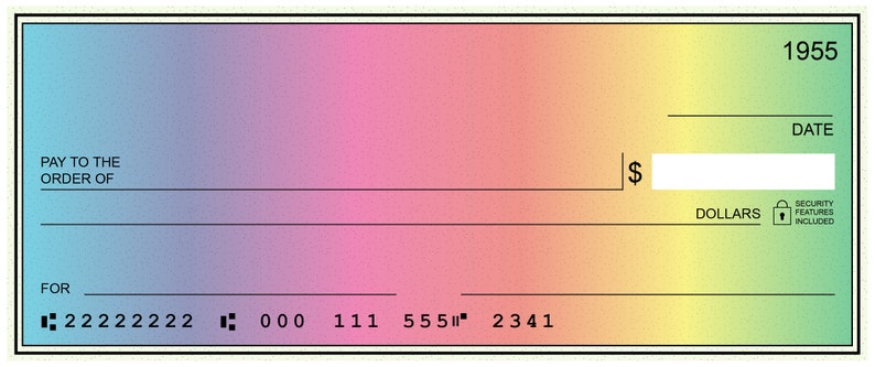 Blank Check Template / Editable Check Template / Printable Check ...