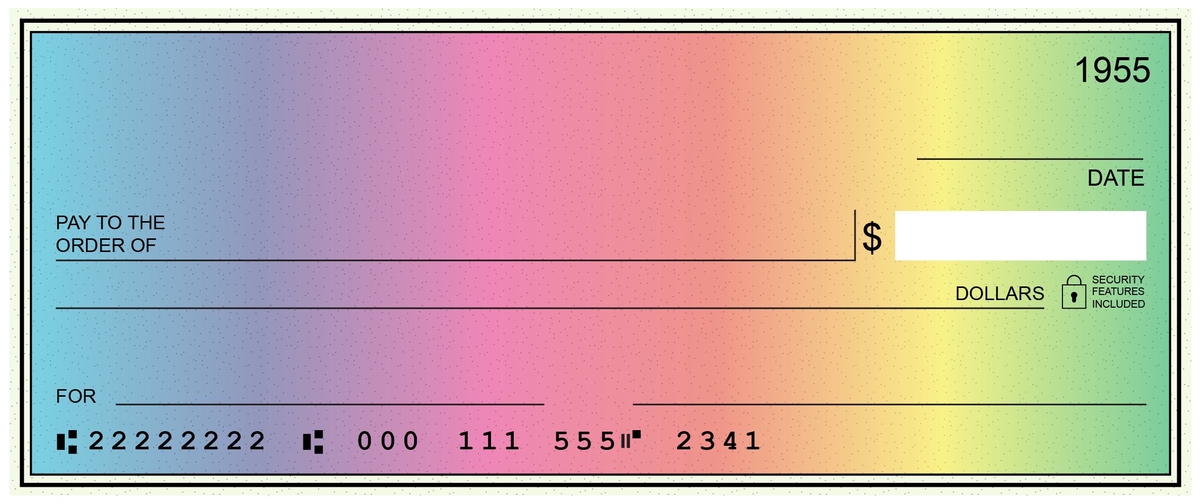 Blank Check Template / Editable Check Template / Printable Check ...