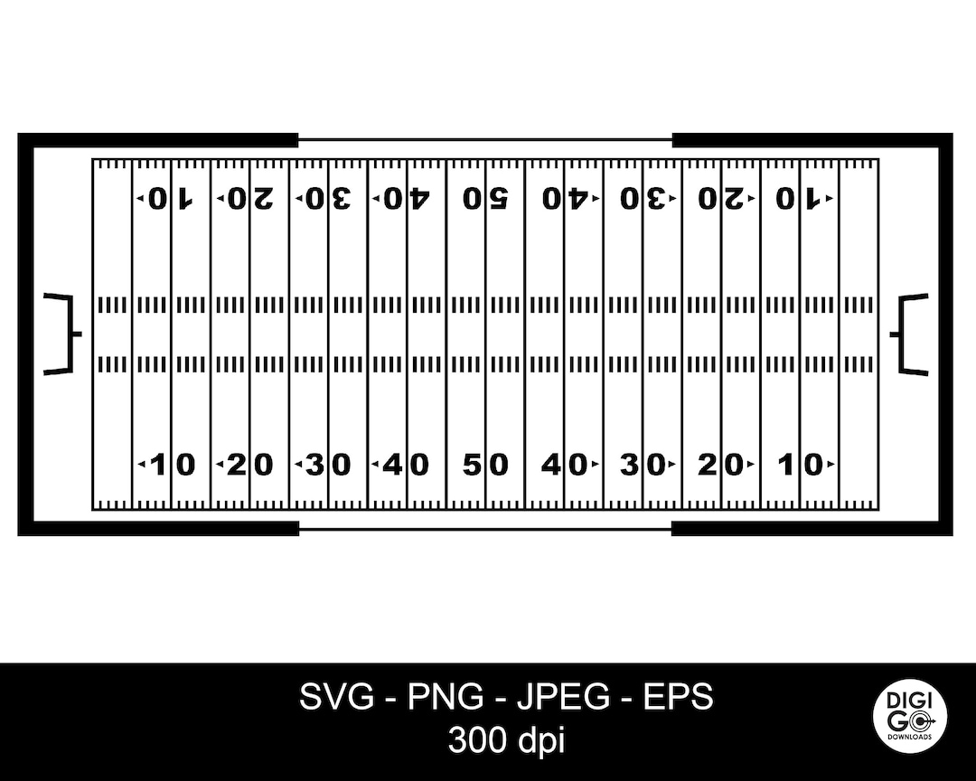 Football / Football Svg / Football Field Svg / Football Clipart - Etsy