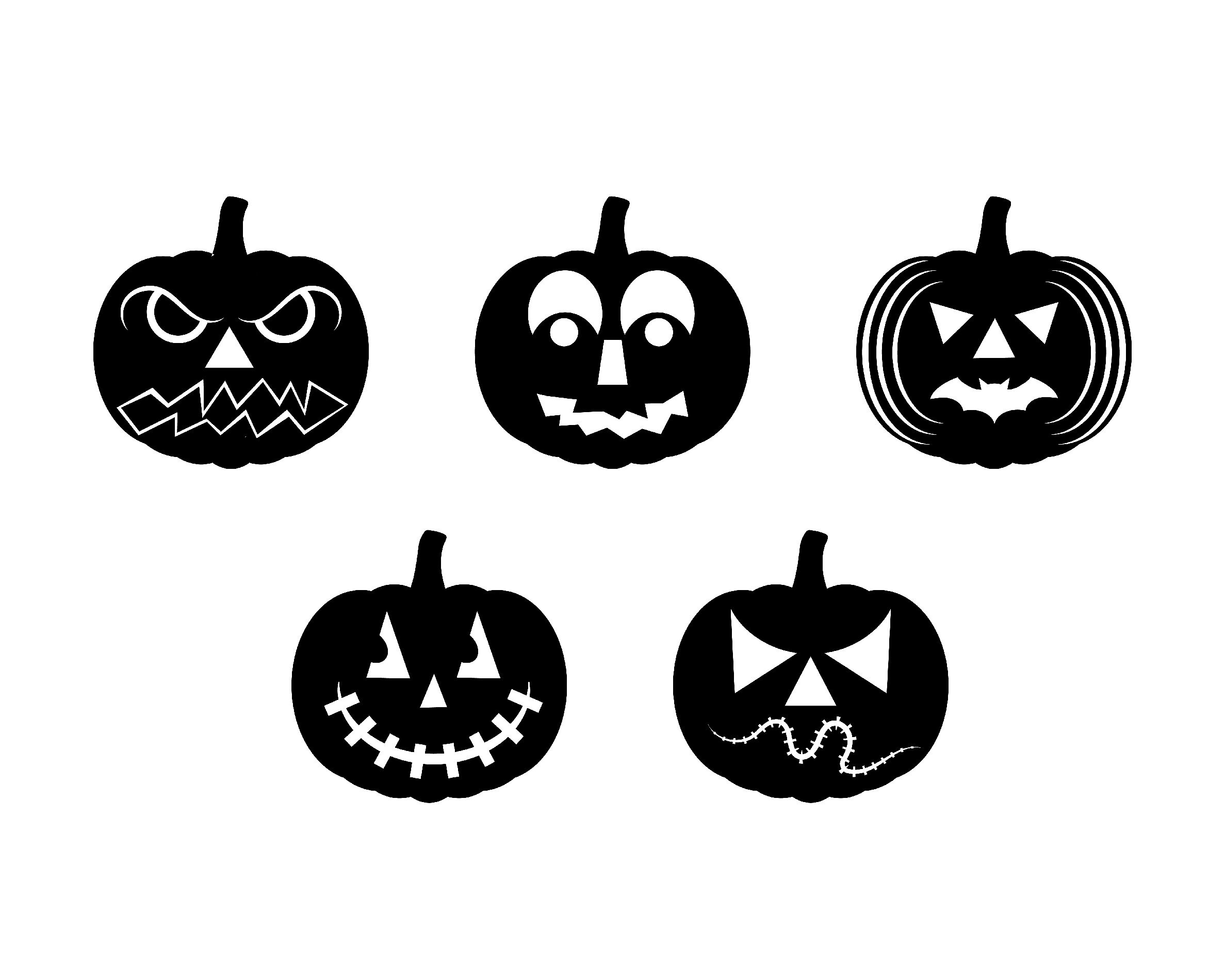 Pumpkin Svg / Pumpkin Bundle Svg / Pumpkin Faces Svg / Halloween ...