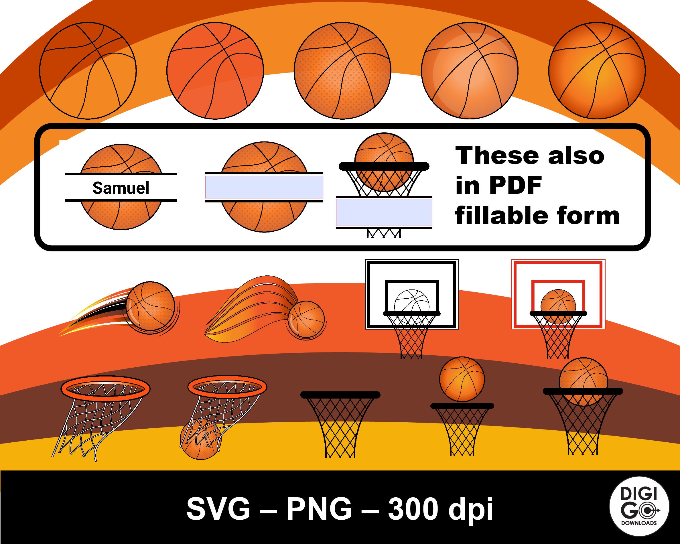 Basketball Svg Bundle / Basketball Mom Svg / Basketball Png ...
