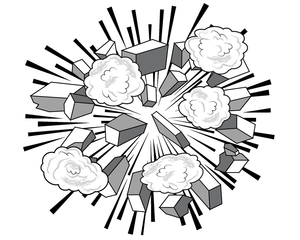 Explosion Svg / Smoke Bomb Svg / Exploding Blast Smoke Svg / Comic Book ...