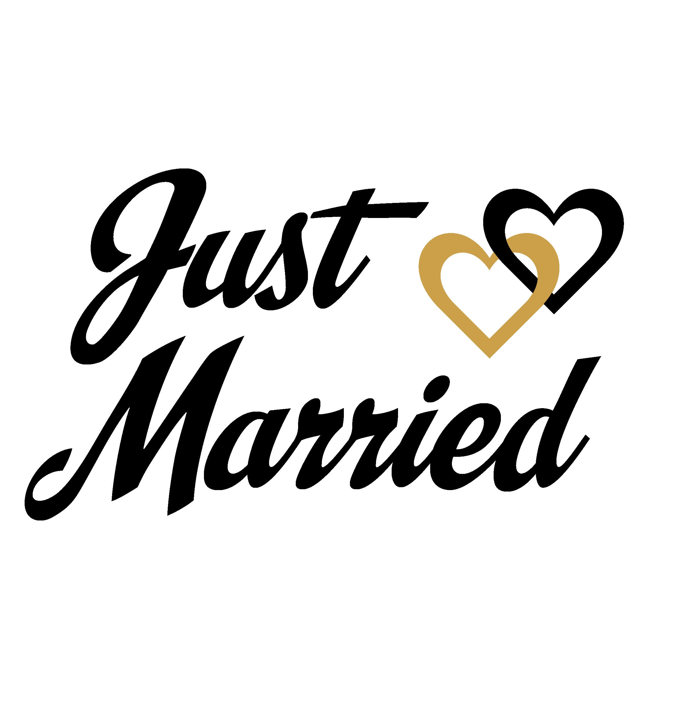 Just Married Svg, Just Married Png, Just Married Banner Svg, Just ...