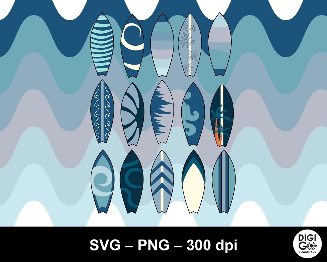 Surfboard Svg / Surfboard Bundle / Surfing Svg / Summer / Surfboard Cut ...