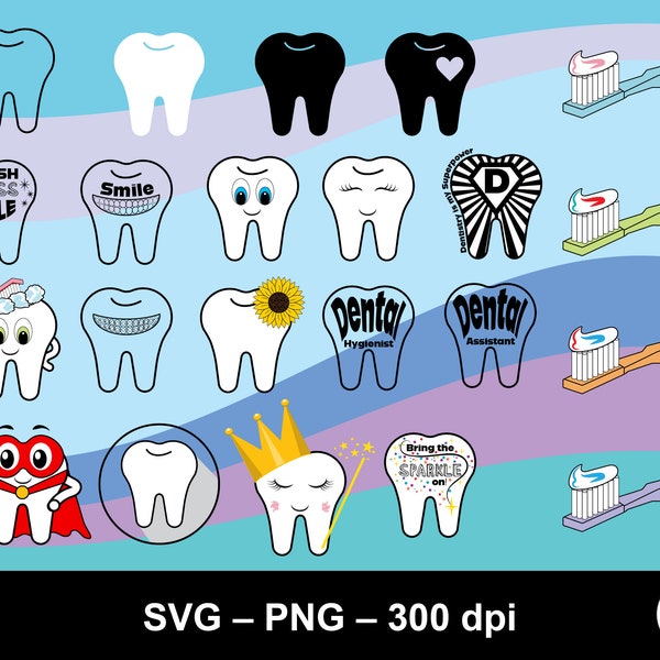 Tooth Svg - Etsy