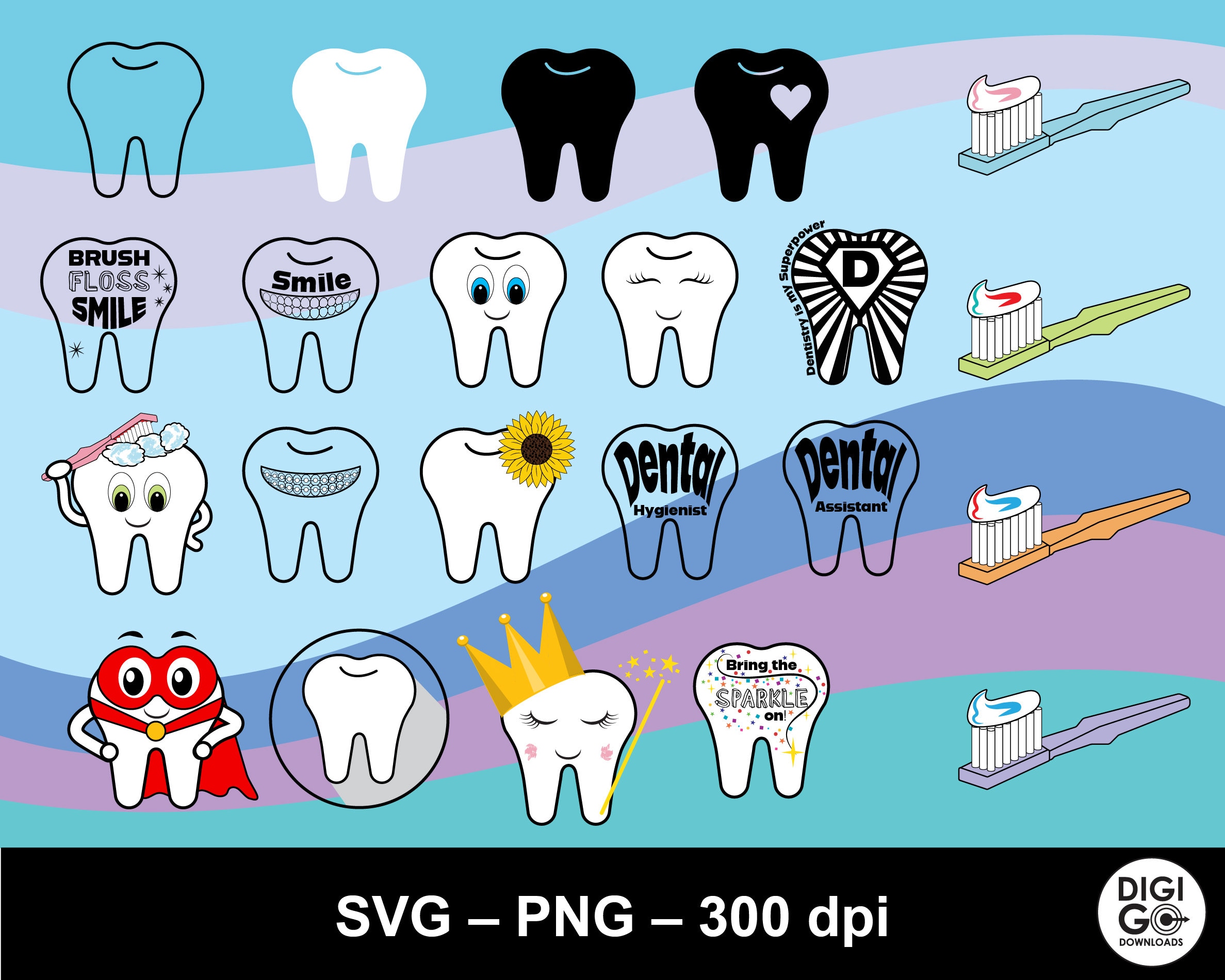 Tooth Svg, Tooth Fairy, Tooth Bundle Svg, Teeth Svg, Dental Svg ...