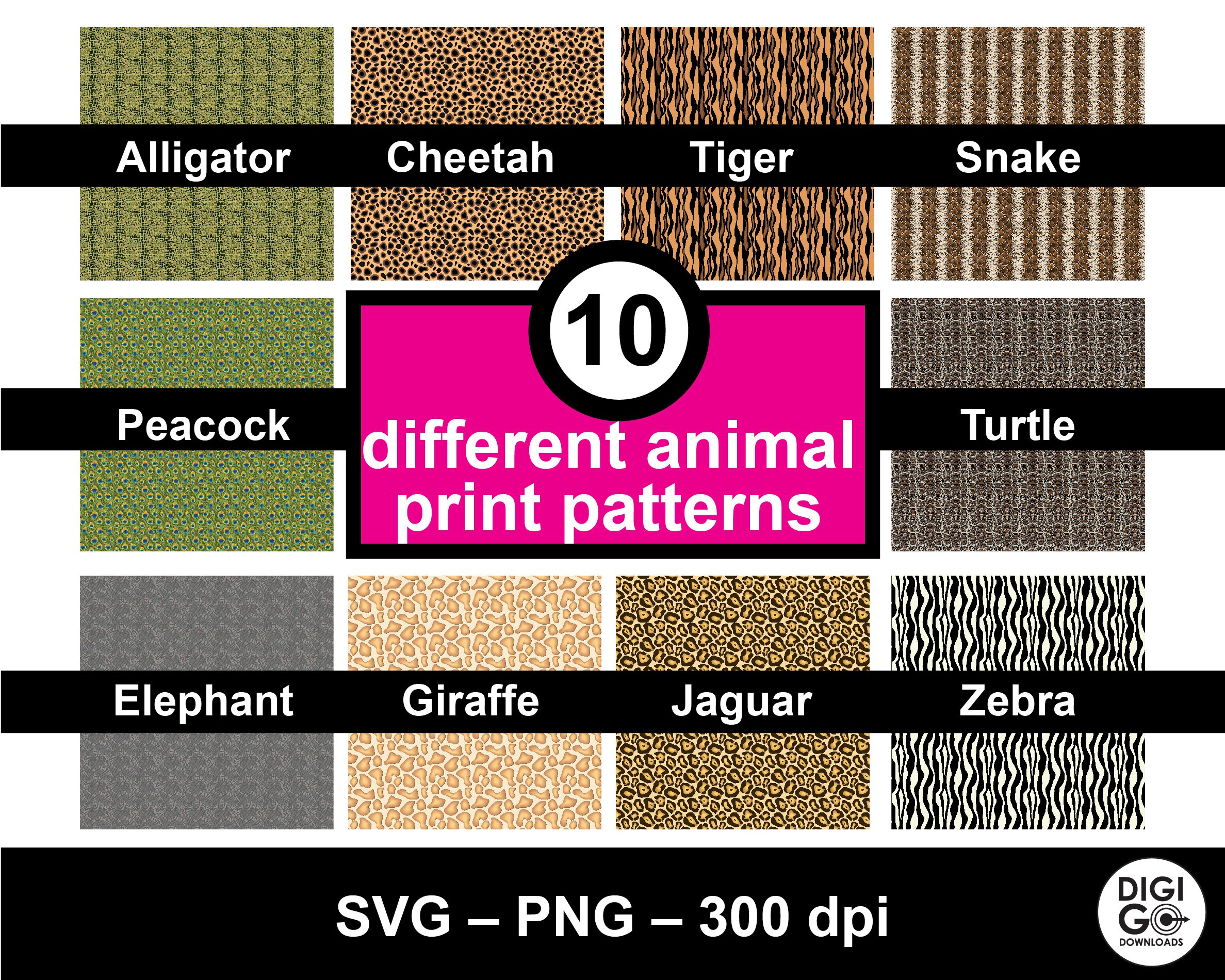 Leopard Print Pattern Svg / Cheetah Print Svg / Animal Print Svg ...