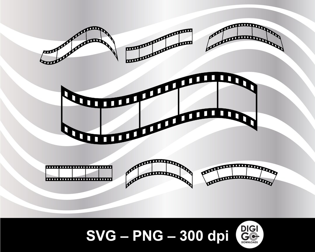 Film Strip Svg / Film Svg / Movie Clipart / Hollywood Clipart Svg ...