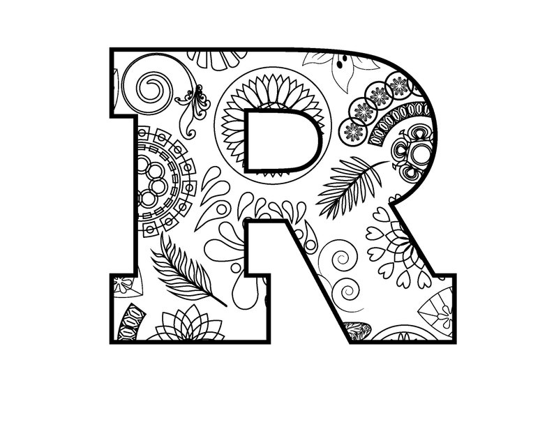 Mandala Alphabet Svg / Mandala Letters Svg Cut Files / Mandalas Svg ...