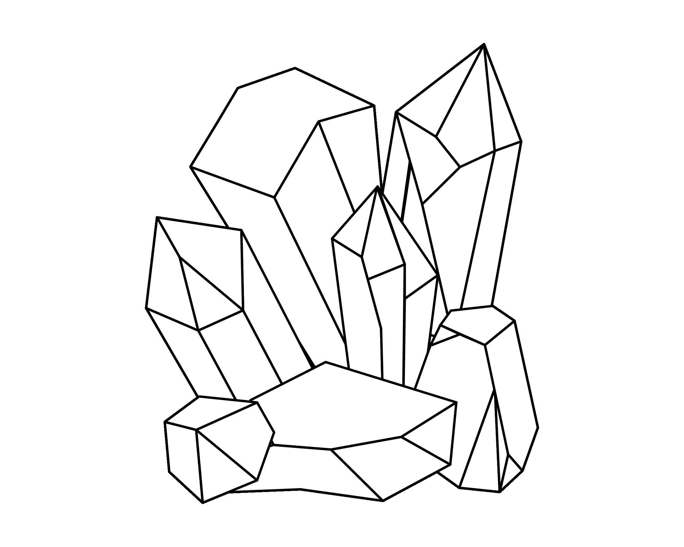 Crystal Cluster Svg / Crystal Svg / Crystal Clipart / Gemstone Svg ...