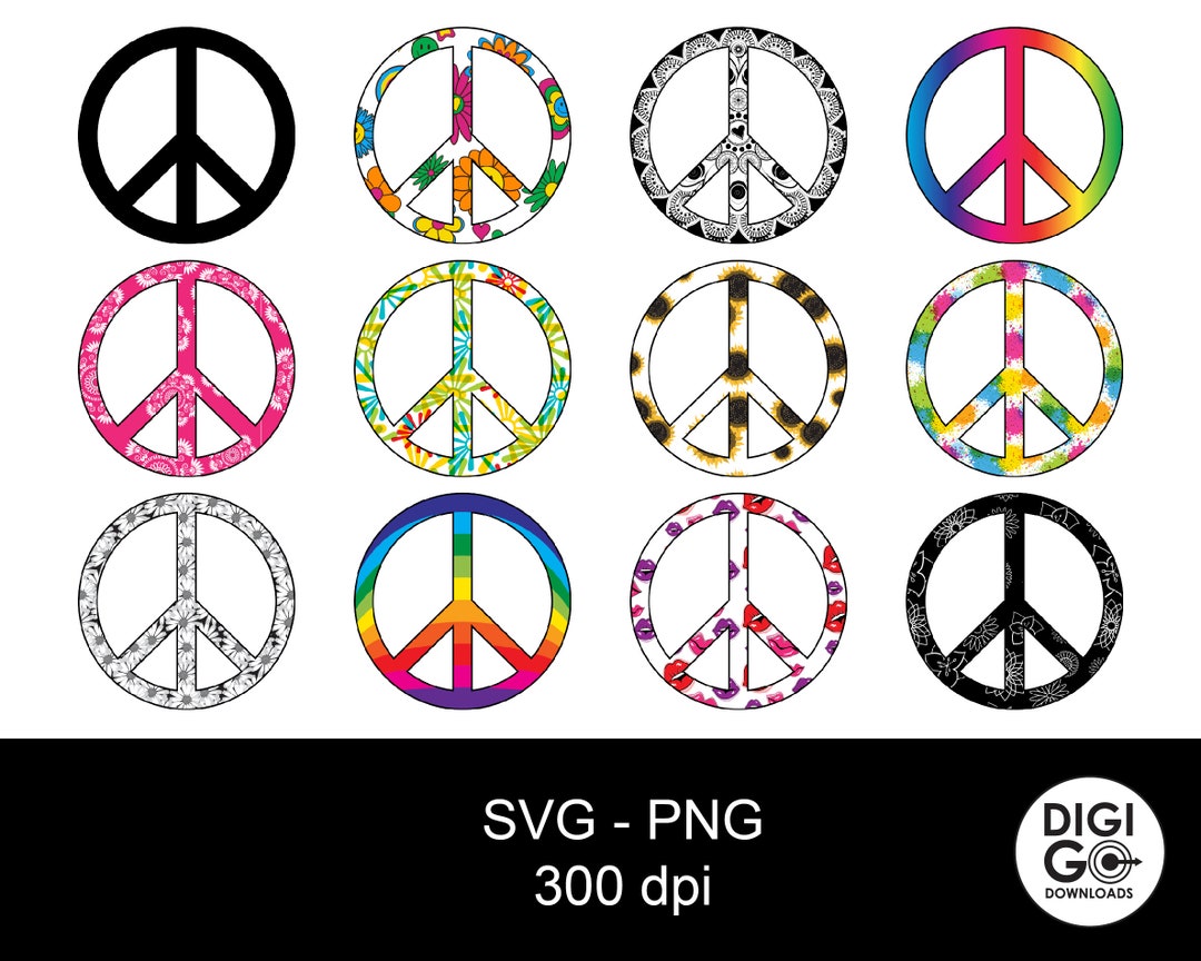 Peace Sign Svg Peace Symbol Svg Peace Sign Png Peace Symbol Png Hippy Svg Peace Love