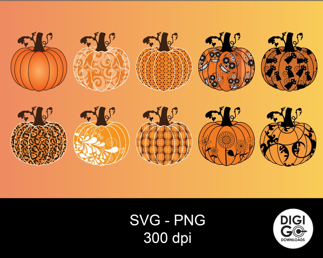Pumpkin Svg / Pumpkin Bundle Svg / Fall Pumpkin Svg / Pumpkin Clipart ...