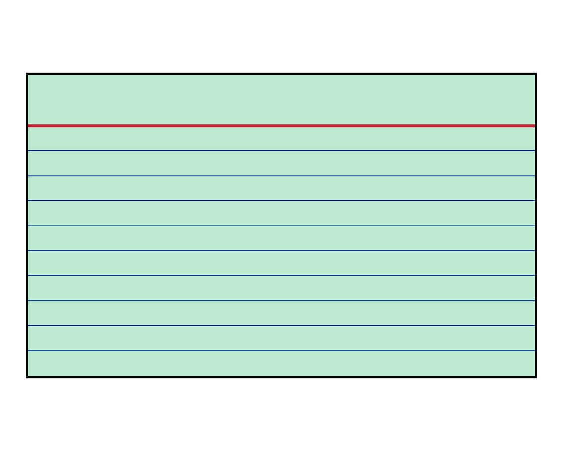 Colored Index Card Clipart / Index Card Image / Index Card Png ...
