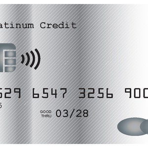 Credit Card Template / Credit Card Svg / Fillable Credit Card / Credit ...