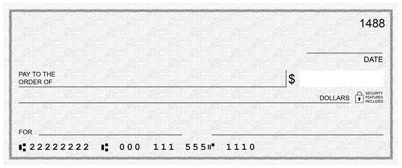 Check Svg / Blank Check Svg / Check Account Svg / Business Blank Checks ...