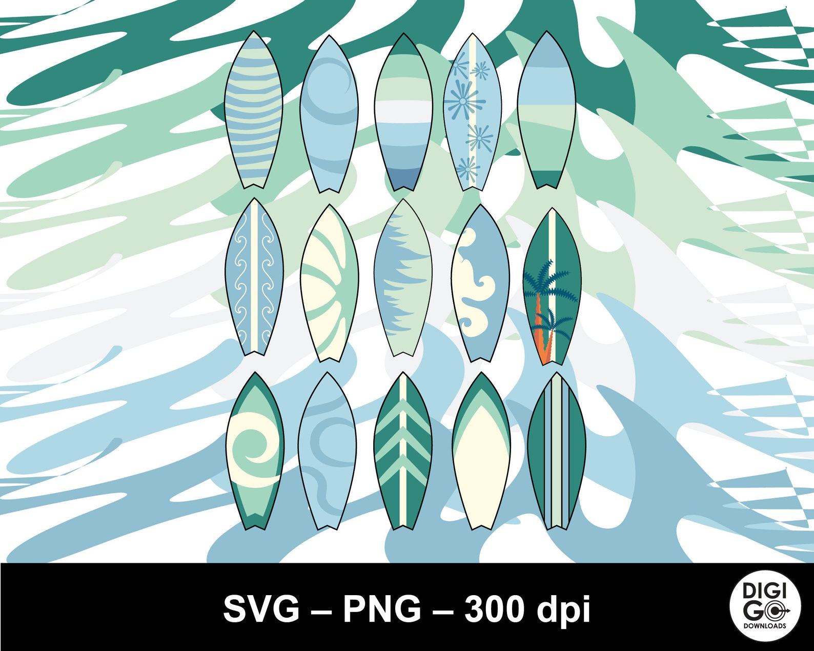 Surfboard Svg / Surfboard Bundle / Surfing Svg / Summer / Surfboard Cut ...