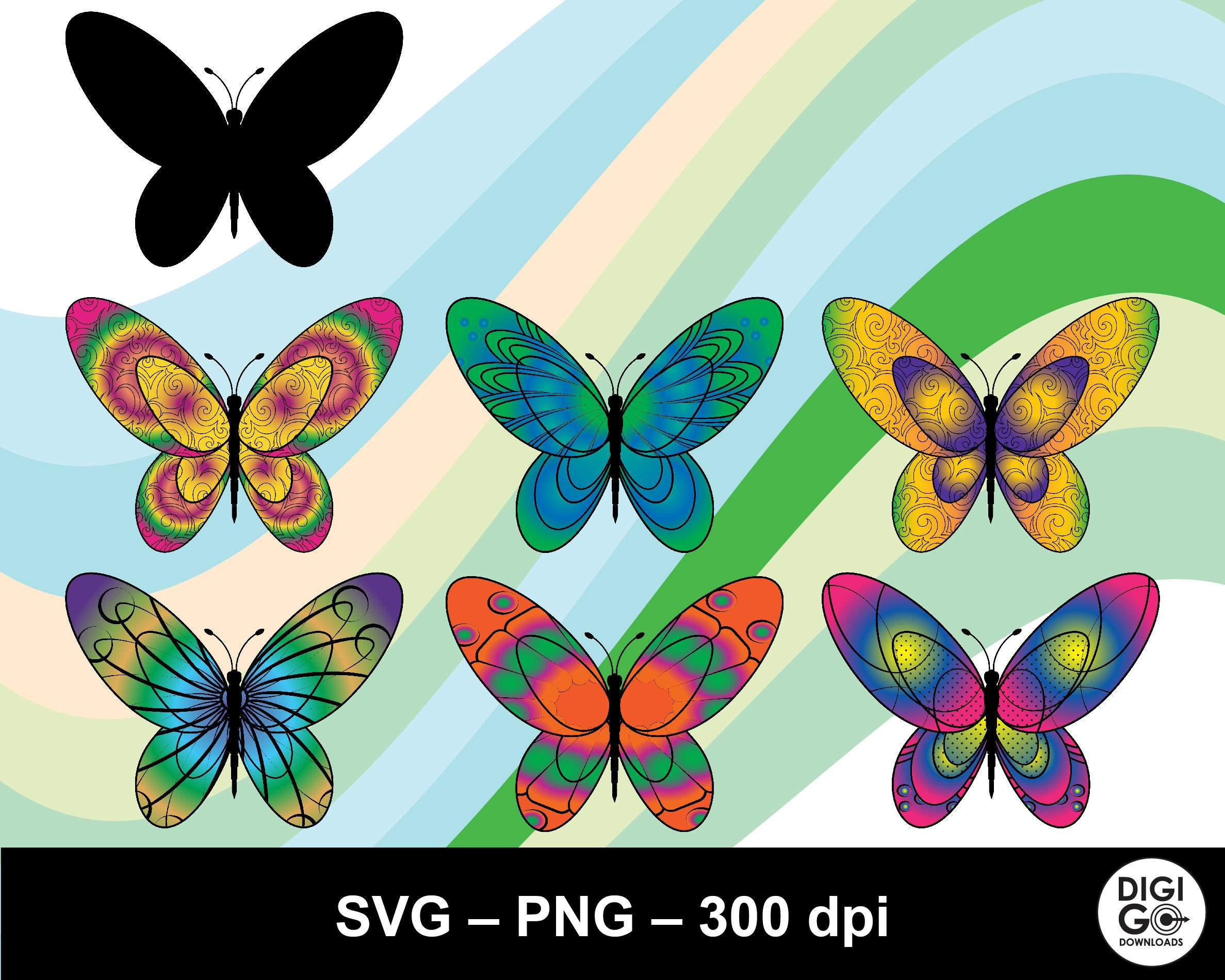 Mariposa svg / mariposa svg bundle / silueta de mariposa / archivo de ...