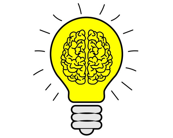 Bombilla De Idea Png Bombilla De Idea Con Icono De Cerebro. Concepto