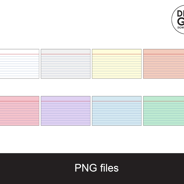 Colored Index Cards - Etsy