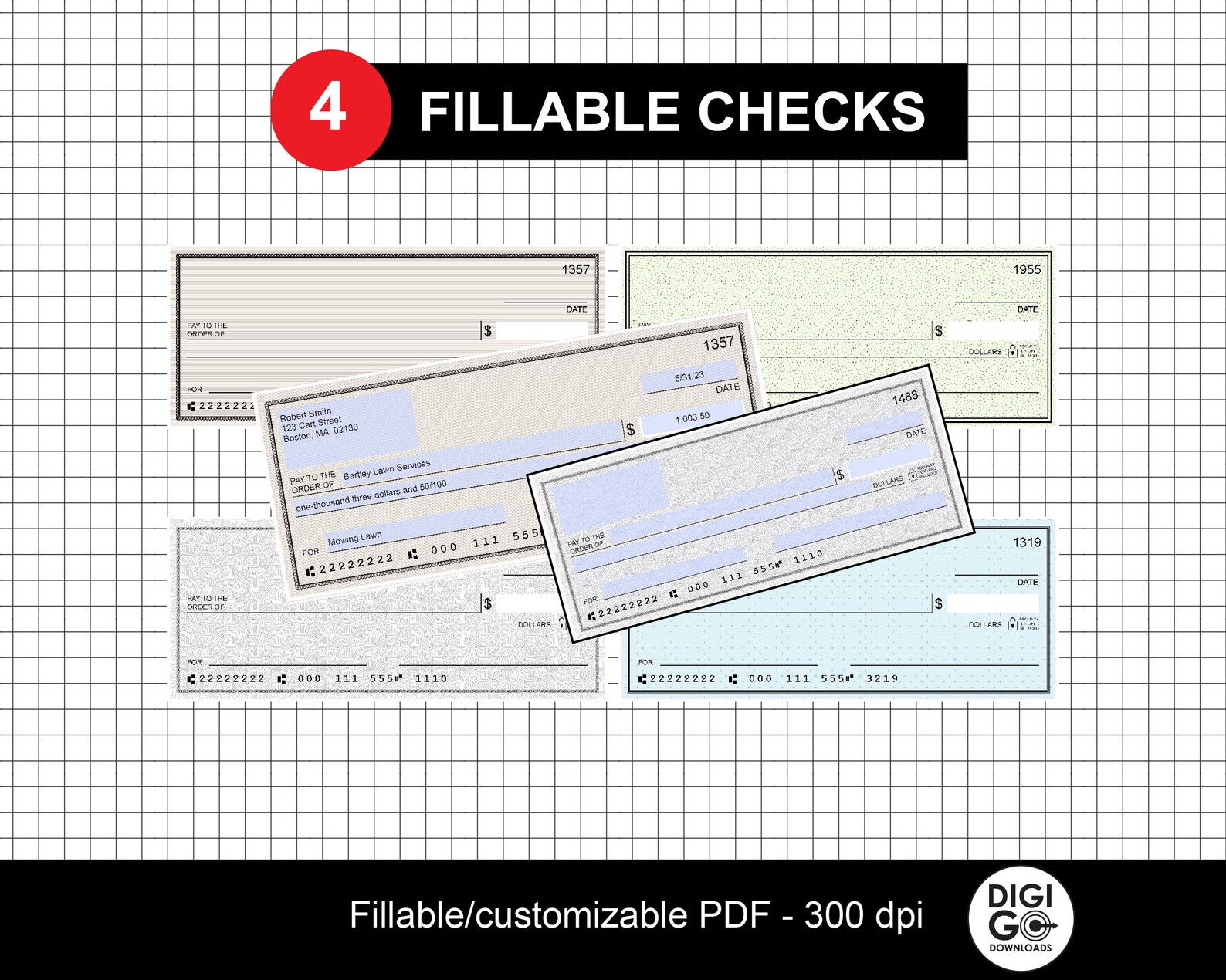 Editable Check Template / Blank Check Template / Manifestation Check ...