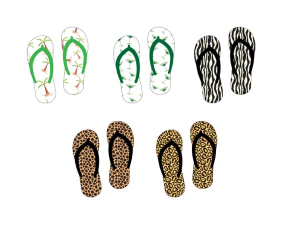 Silueta De Clip Art De Chanclas Zapatos De Zueco Svg, Dxf, Eps,