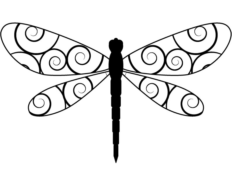 Dragonfly Svg / Dragonflies Svg / Dragonfly Silhouette Svg / - Etsy