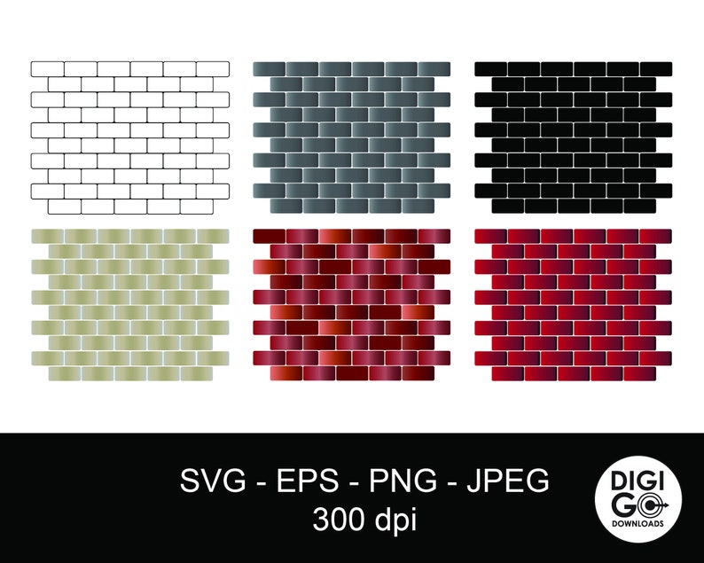 Brick Wall Svg / Bricks Svg / Brick Wall Pattern / Brick - Etsy