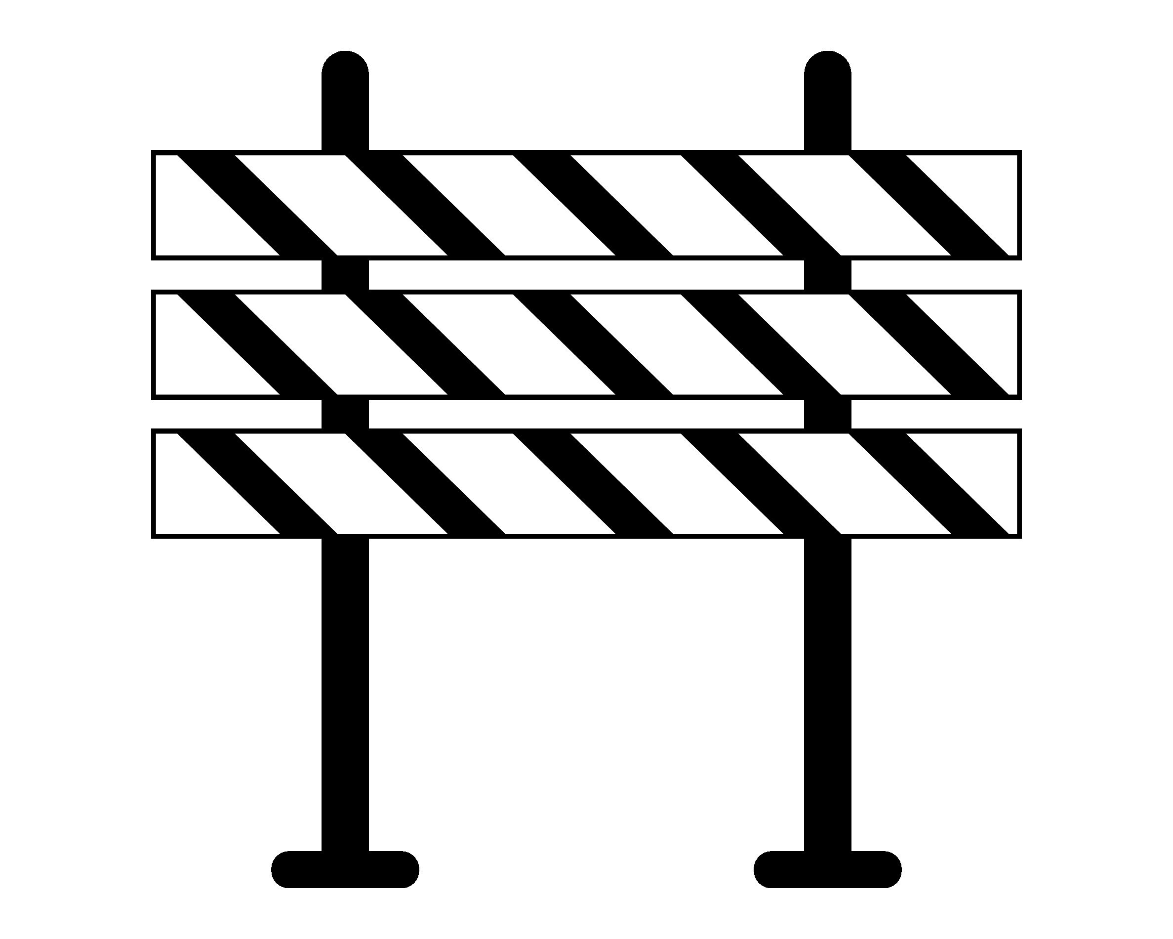 Road Block Svg / Road Barrier Svg / Traffic Barrier / Car Barrier ...