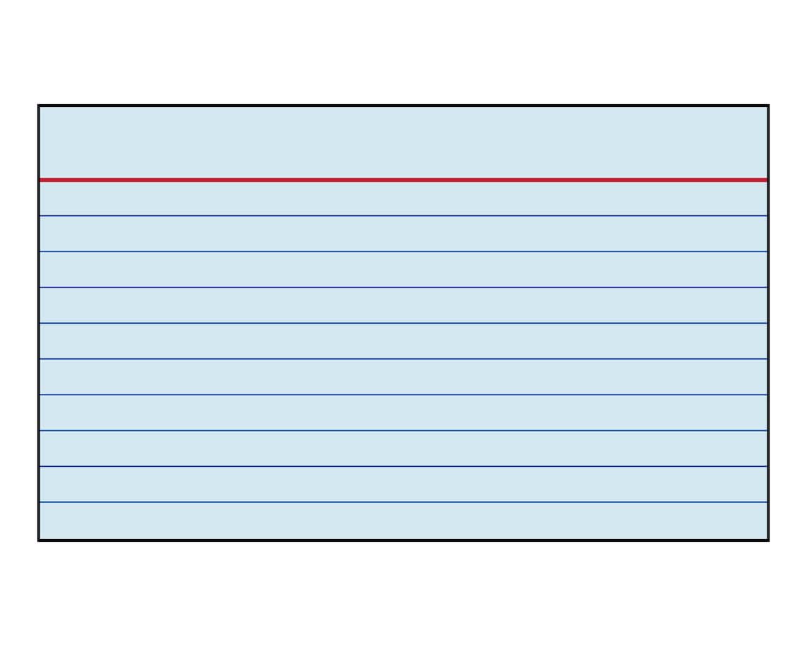 Colored Index Card Clipart / Index Card Image / Index Card Png ...