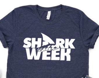 Shark Week T Shirt | Etsy