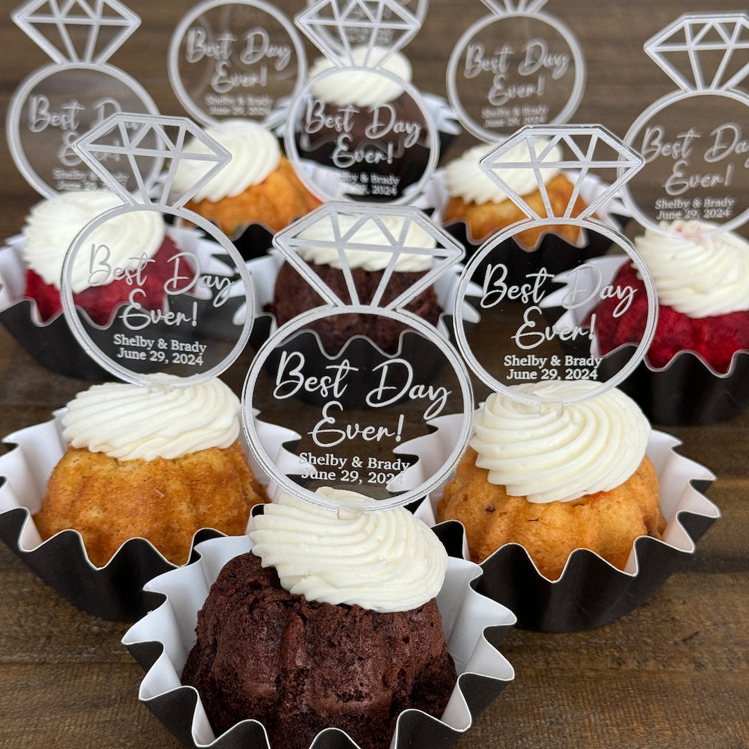 Acrylic Dessert Toppers. Wedding Dessert Toppers. Custom Dessert Table ...