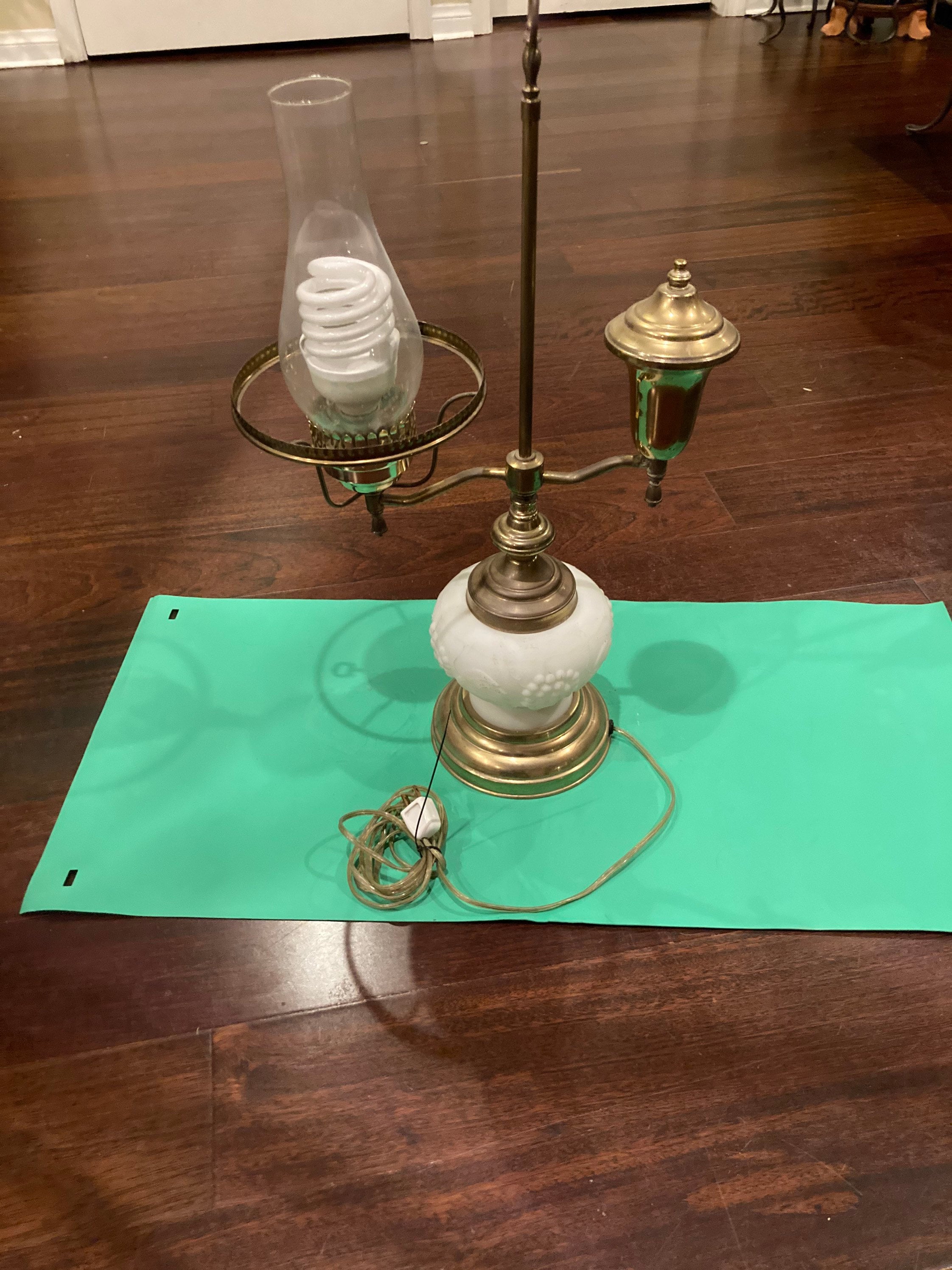 Antique Brass Oil Lamp , Professionally Converted Into Electric Lamp - Etsy