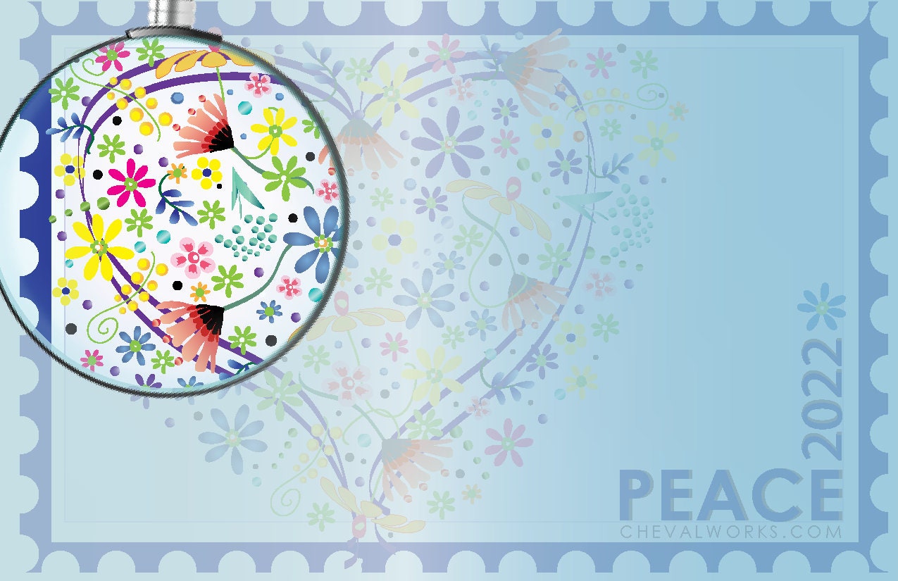 Ukrainian Heartful Stamp Design, Peace 2022, Digital or Printable ...