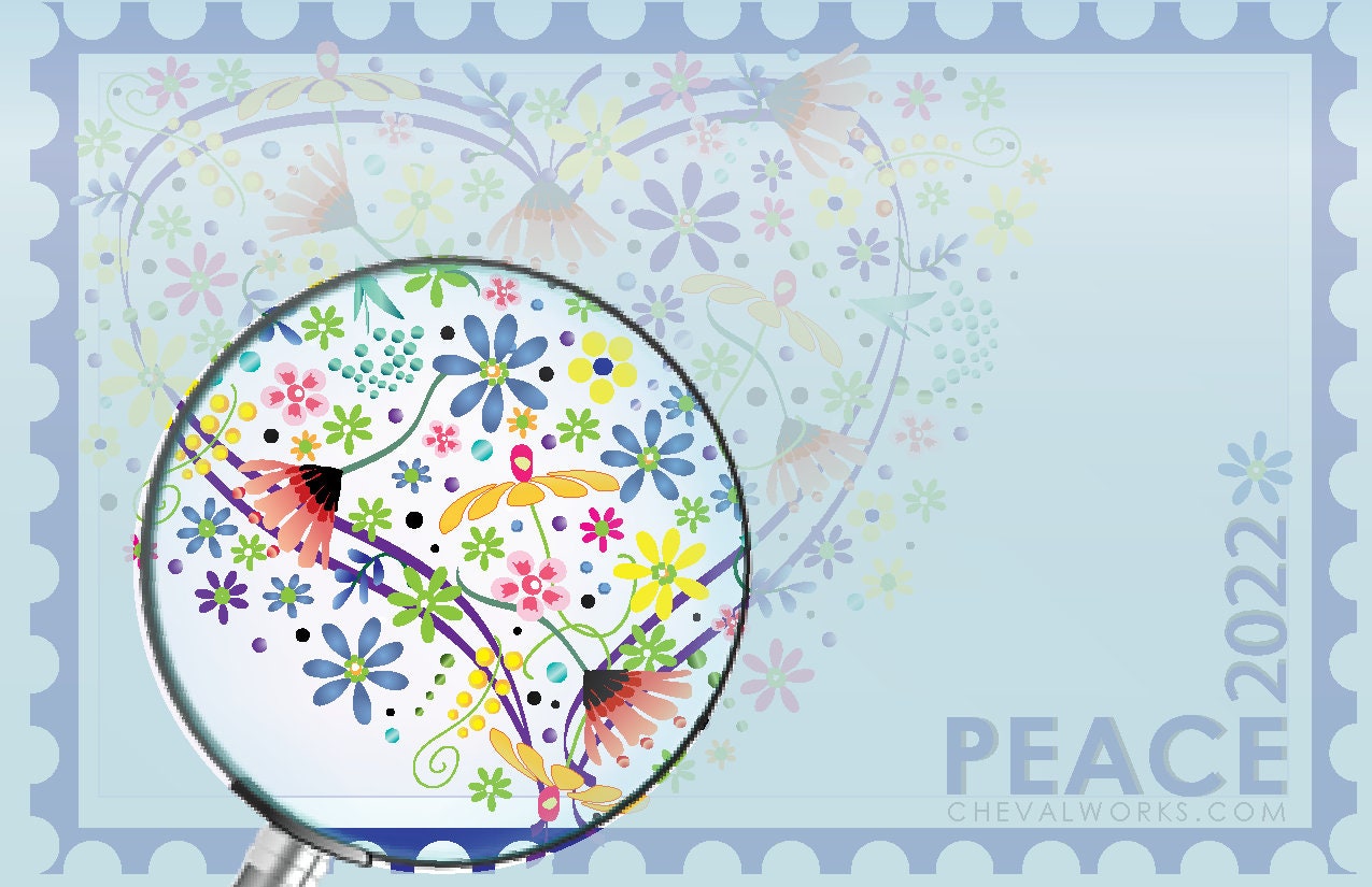 Ukrainian Heartful Stamp Design, Peace 2022, Digital or Printable ...