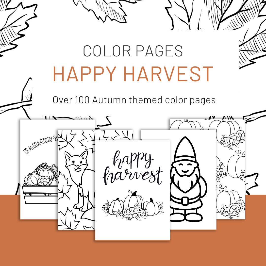Harvest Coloring Pages