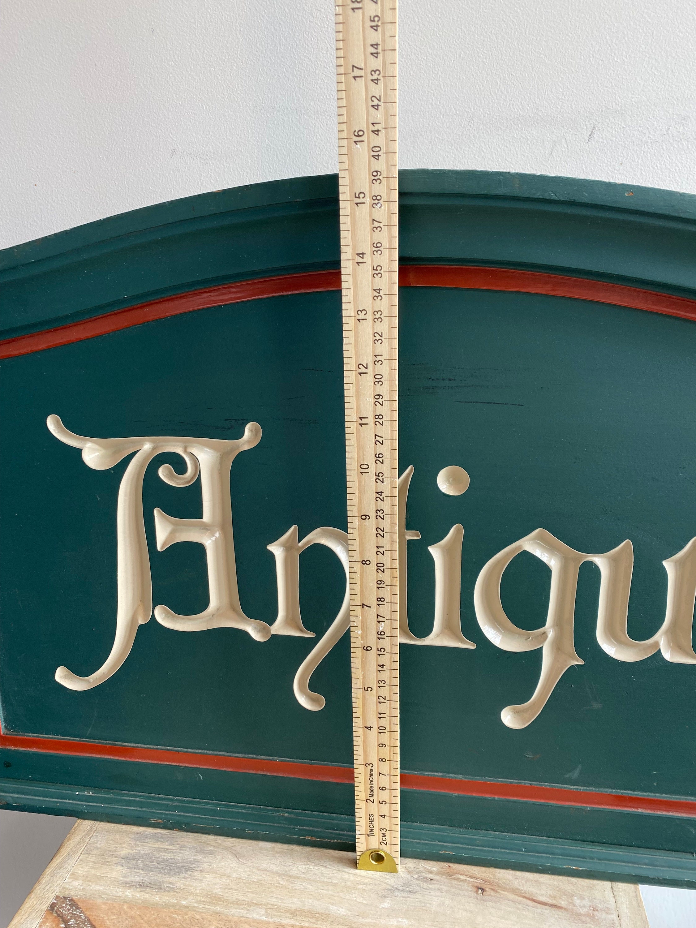 Vintage Carved Wood antique Sign - Etsy