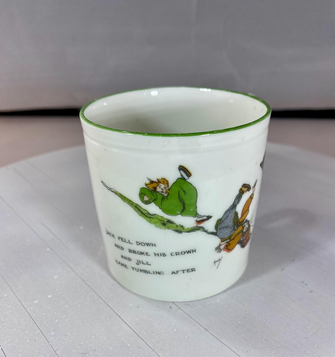 Antique Staffordshire Children's Cup "jack and Jill" - Etsy