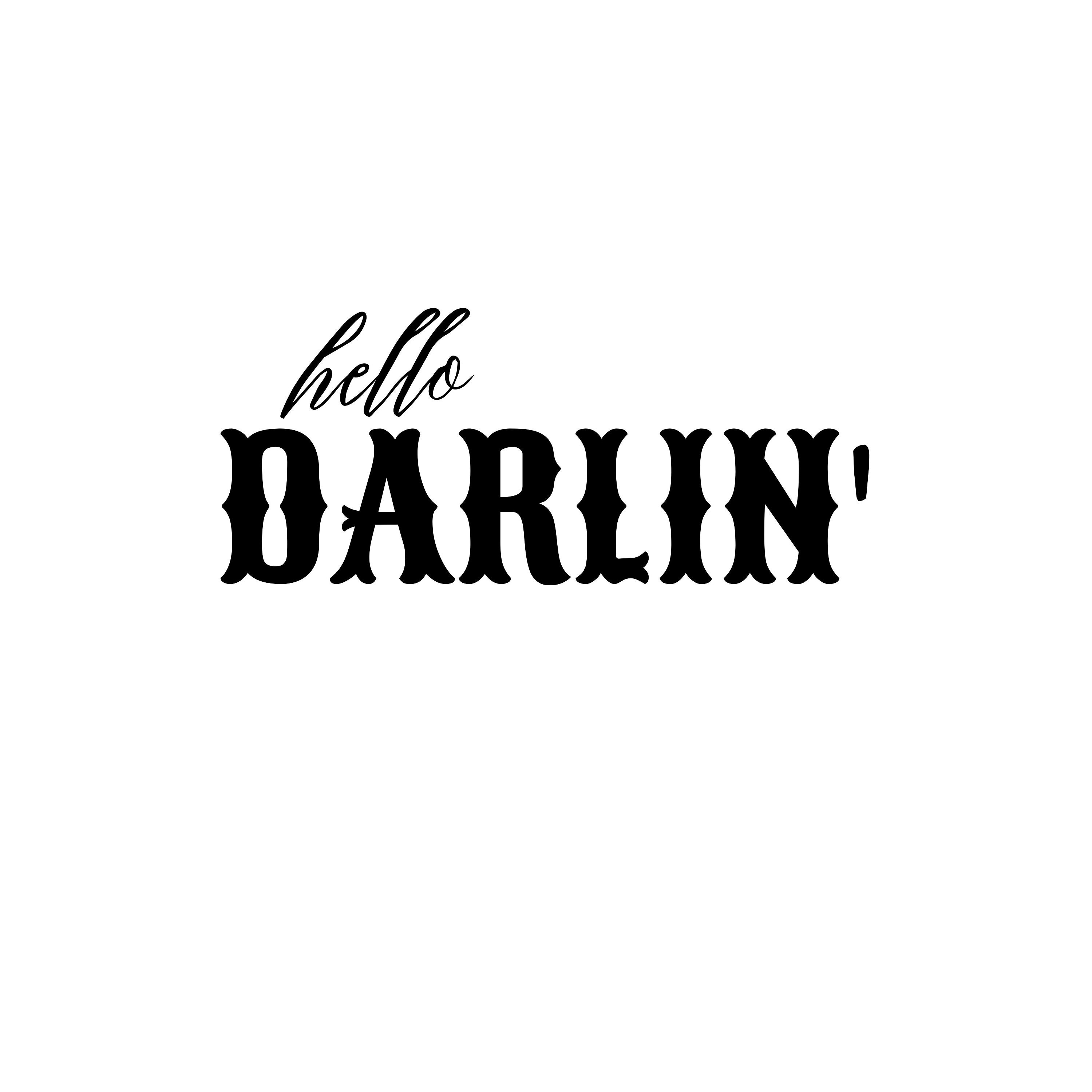 Western Themed SVG | Digital Download | Howdy, Hello Darlin' - Etsy