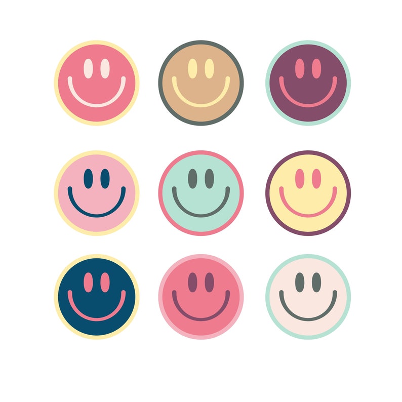 Smiley Face Design | Digital Download - Etsy
