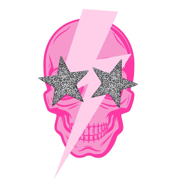 Pink Skull - Etsy