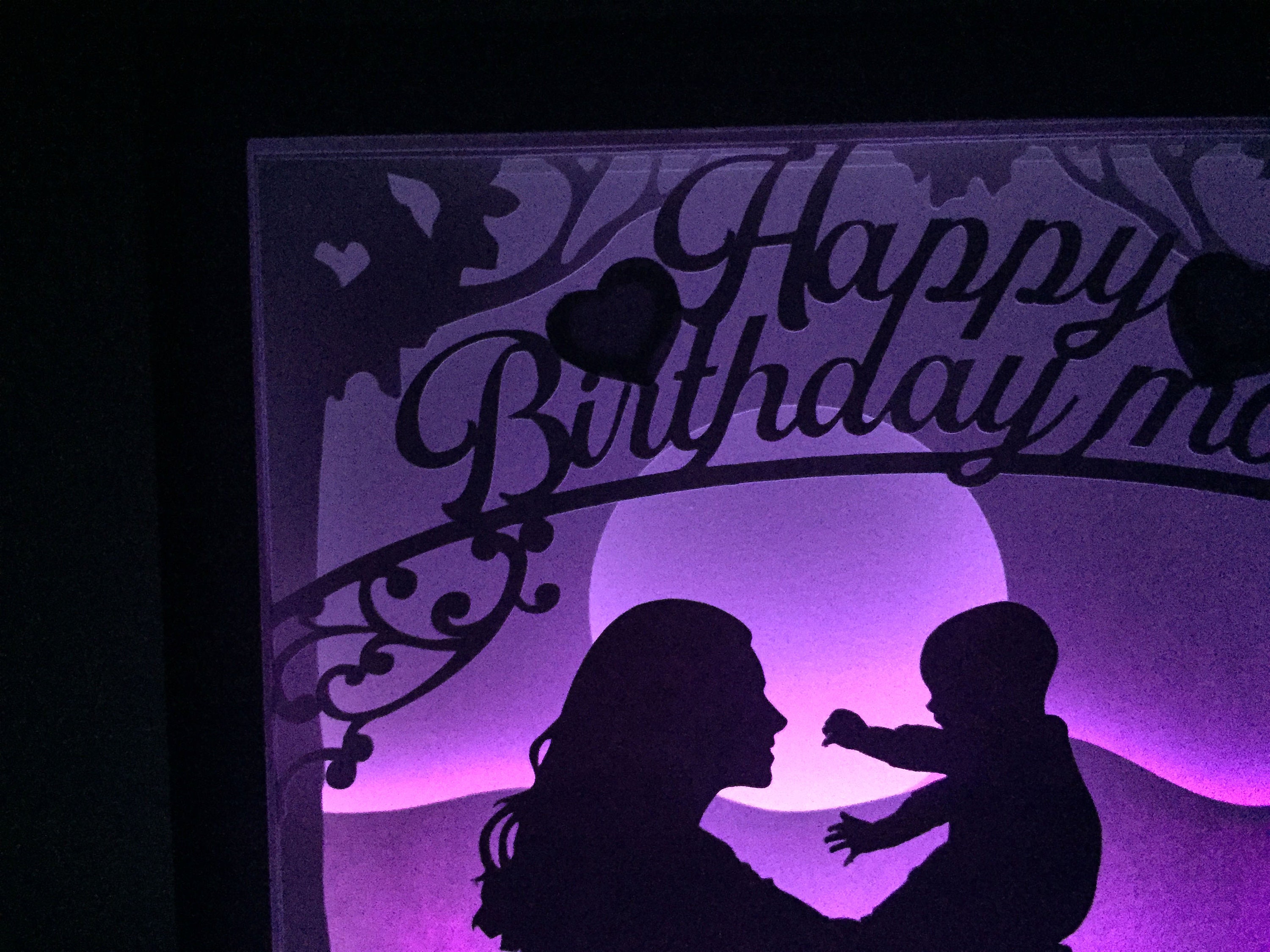 Mom Shadow Box Svg Bundle Light Box Template Mother Shadow - Etsy