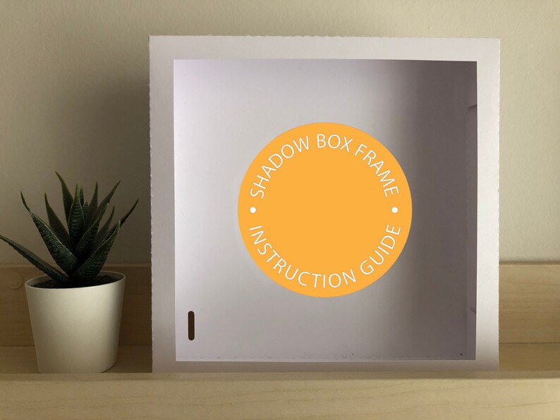 3D Shadow Box Frame Template SVG Silhouette Light Box Cut File Download ...