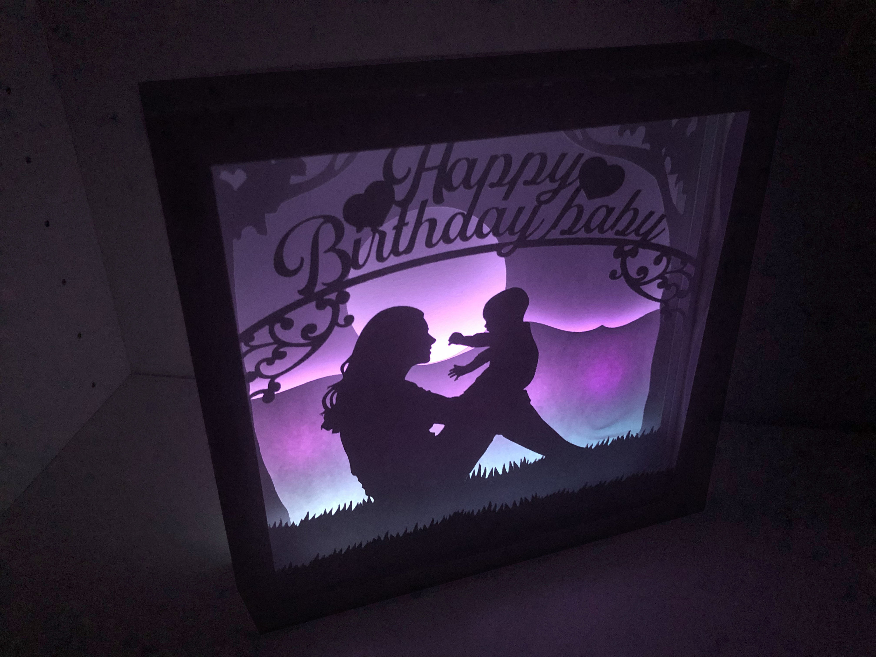 Mom Shadow Box Svg Bundle Light Box Template Mother Shadow | Etsy