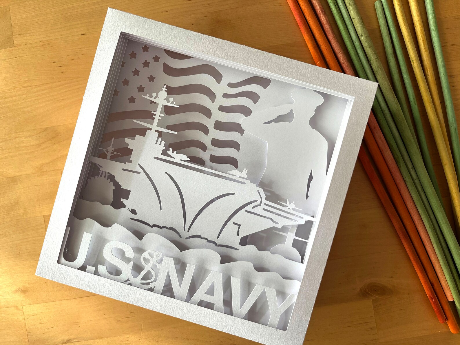 Military Shadow Box Soldier Light Box Army US Svg Veteran - Etsy